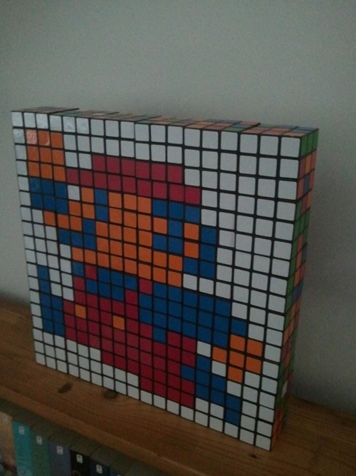 Super Mario Rubik’s Cube wall! - Bowser's Blog